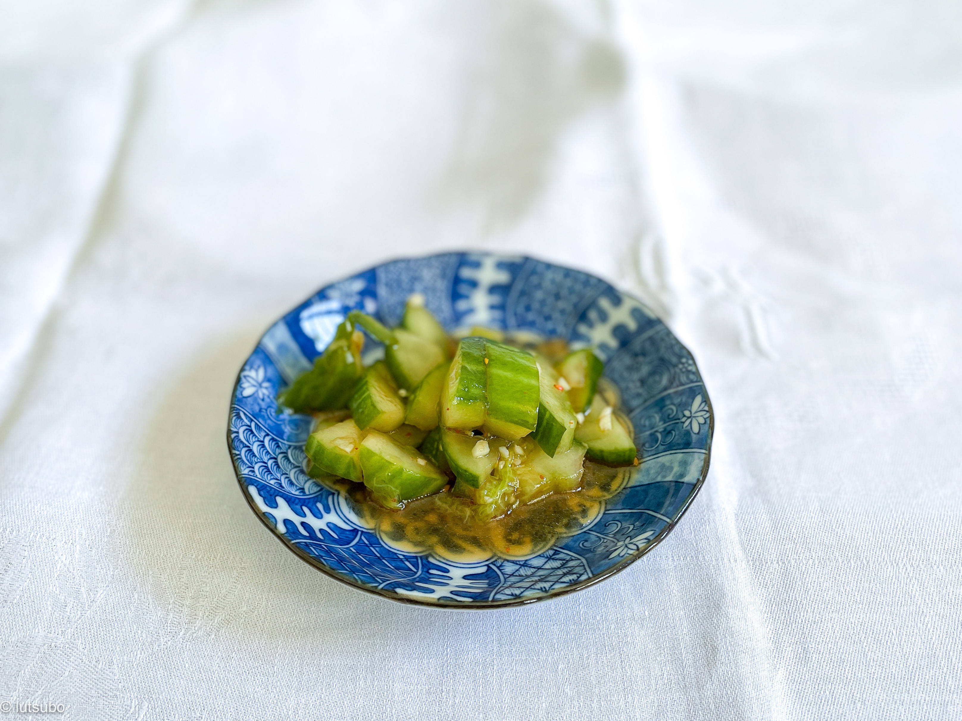 Ecrasé - Concombre à l'huile piquante (tataki kyuri) - Lutsubo